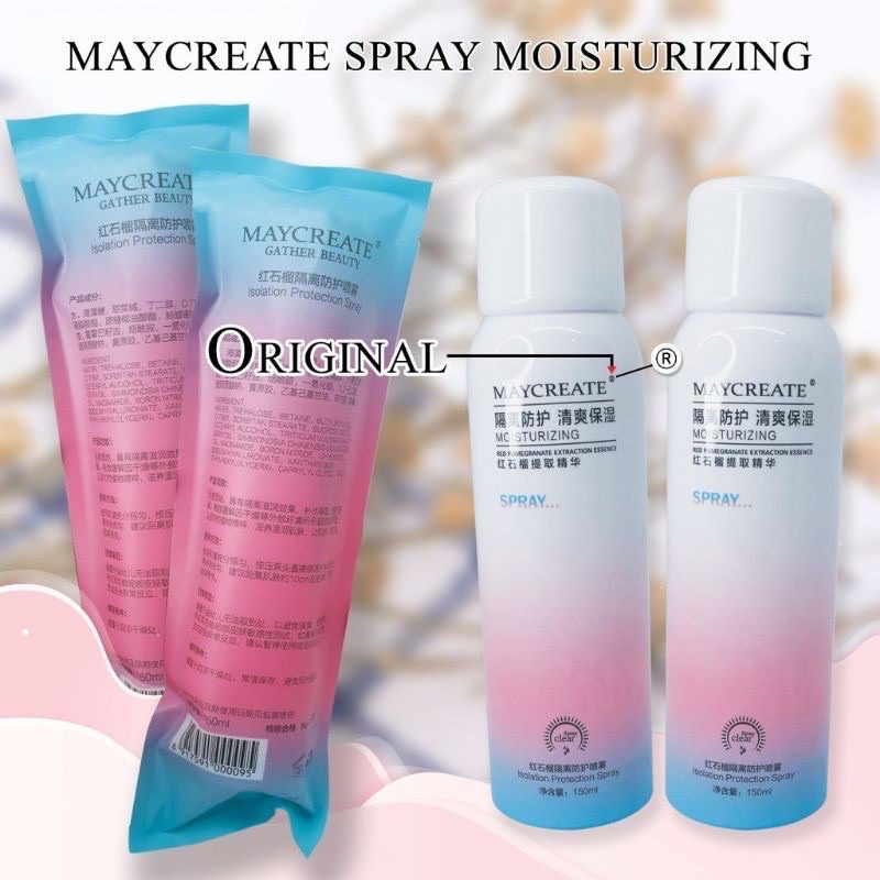 Jual MAYCREATE MOISTURIZING SPRAY - INSTAN - PEMUTIH KULIT | Shopee ...
