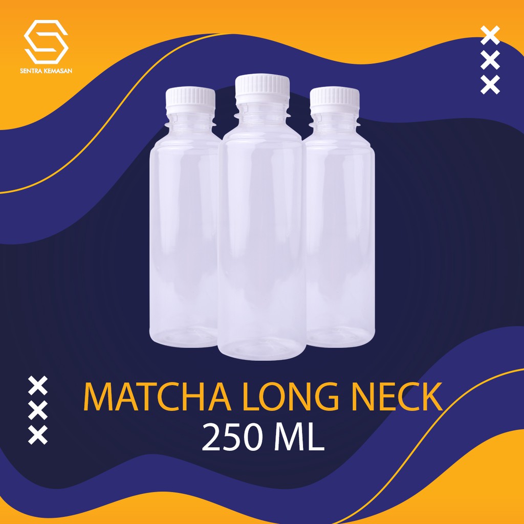 Jual Botol Plastik Matcha Longneck 250ml | Shopee Indonesia