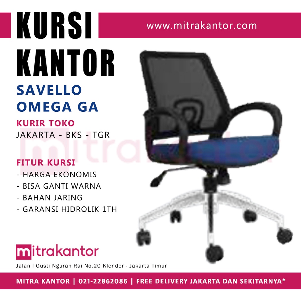 Jual Kursi Kantor Kursi Kerja Savello Omega GA Kursi Staff - Mitra ...