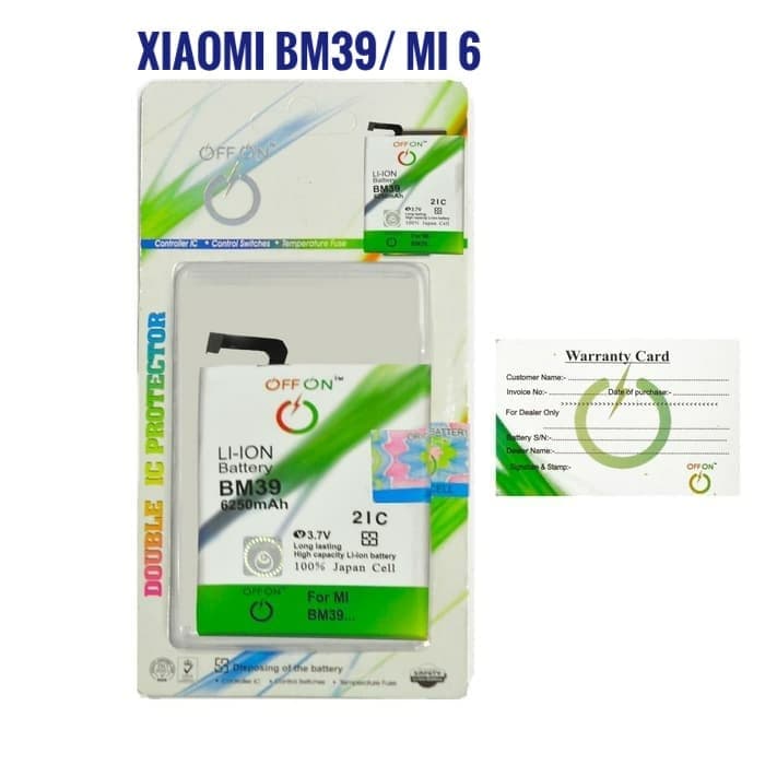 Jual Baterai Battery Double Power OFFON Xiaomi BM39 BM 39 Mi6/LR988 ...