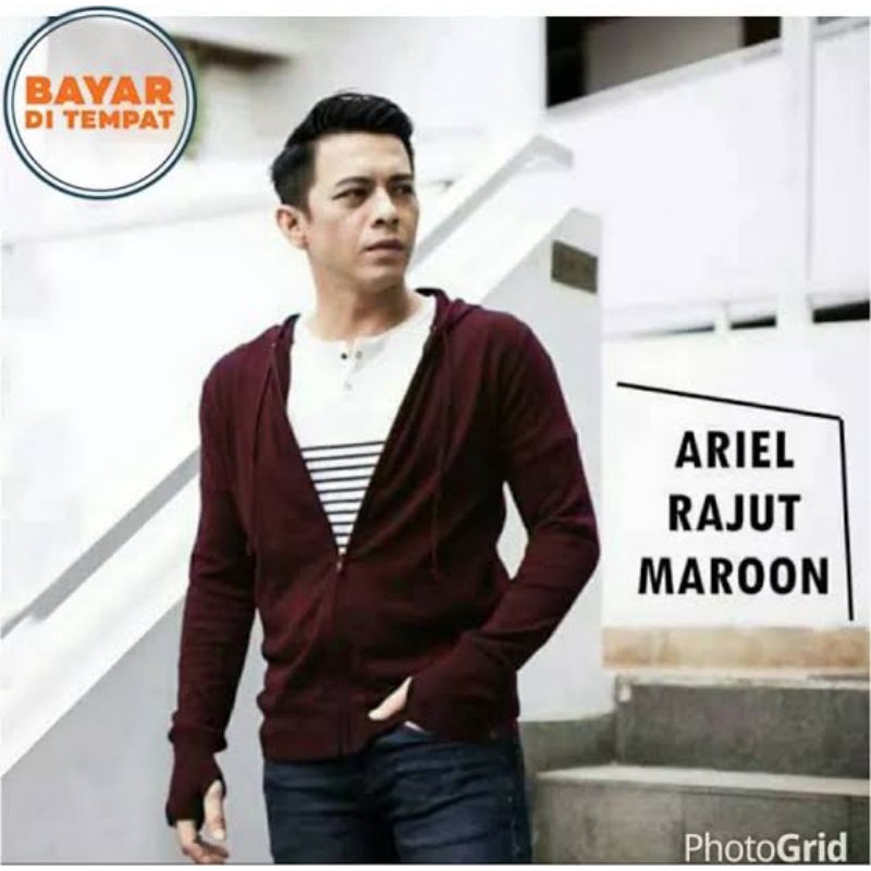 Jual SWEATER RAJUT PRIA ARIEL BEST QUALITY/JAKET PRIA RAJUT PREMIUM ...