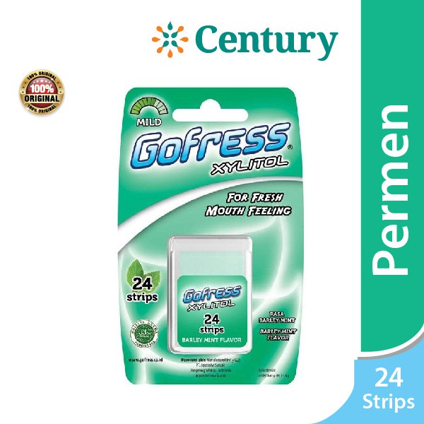 Jual Go Fress Barley Mint 24 Strips/ Permen film penyegar nafas / bau ...