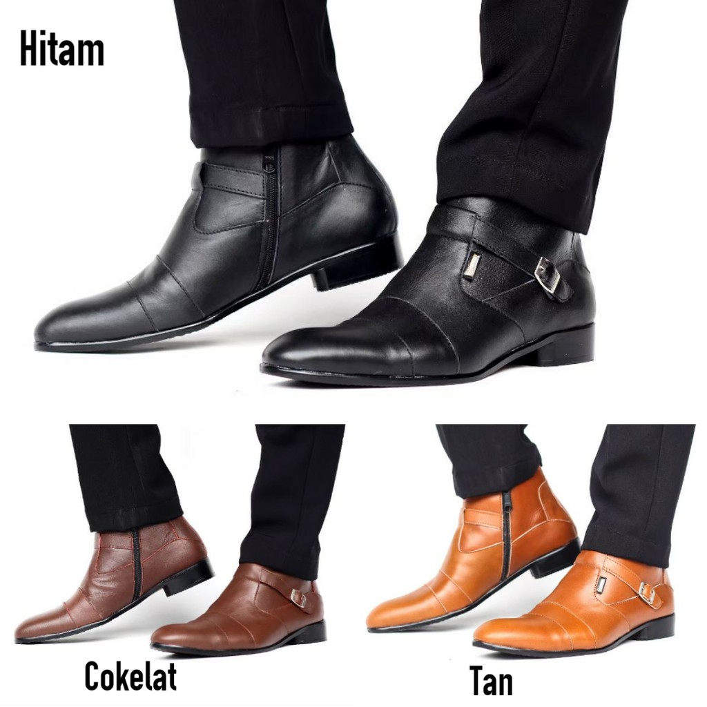 Jual Sepatu Jungle | Sepatu Motor Kulit asli | Sepatu Formal | Pantofel ...