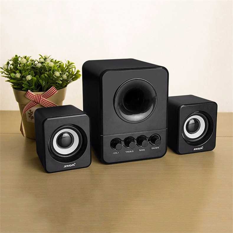 Jual SADA D-203 Speaker Stereo 2.1 with Subwoofer & USB Power 3W ...