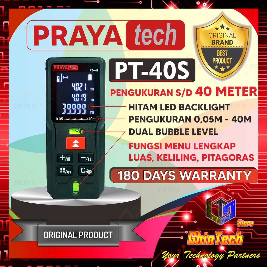 Jual Meteran Laser Digital / Laser Distance Meter / Alat Ukur Jarak ...