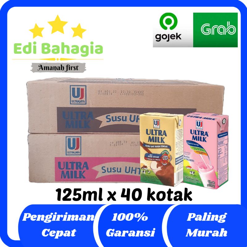 Jual SUSU ULTRA MILK 125 ML 1 DUS | Shopee Indonesia