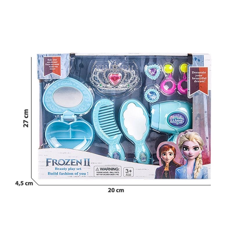 Jual Mainan salon salonan frozen hair dryer sisir set mahkota dresser ...