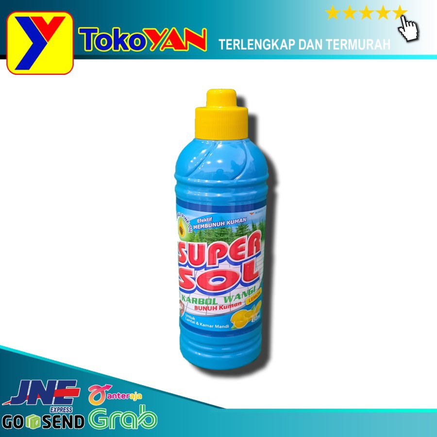 Jual Super Sol Karbol Wangi Lemon Botol 450ml | Shopee Indonesia