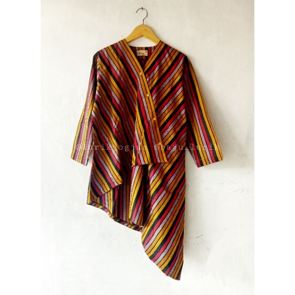 Jual Baju Atasan Bahan Kain Tenun Lurik | Shopee Indonesia