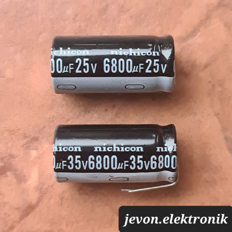 Jual Capasitor Elco 6800 uf 25 35 v volt Nichicon kapasitor elko 6800uf 25v 35v | Shopee Indonesia