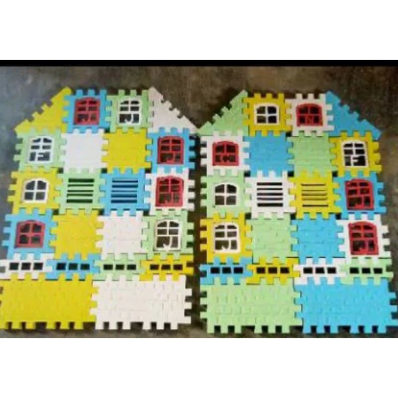 Jual Mainan edukasi Funny Blocks 333/ Hj3838R Lego blocks bentuk rumah ...