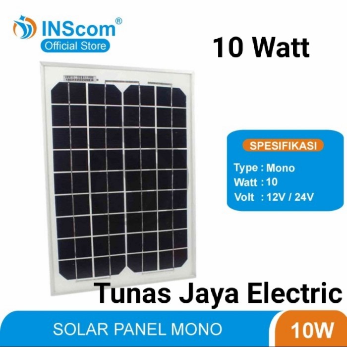 Jual Solar Panel / Panel Surya / Solar Cell 10WP MONO INSCOM | Shopee Indonesia
