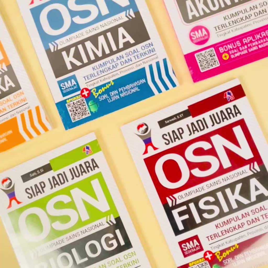 Jual Buku Olimpiade OSN/KSN Untuk SMP : Matematika / Fisika / Biologi ...