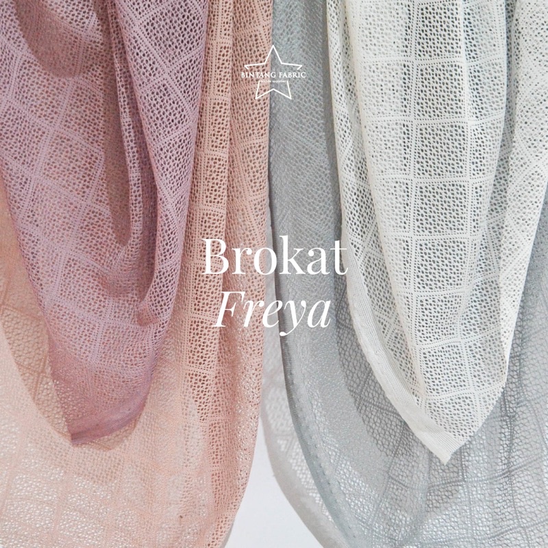 Jual Bahan Kain Brokat Brukat Lux Lace Cord Kebaya Freya per 0,5 meter ...