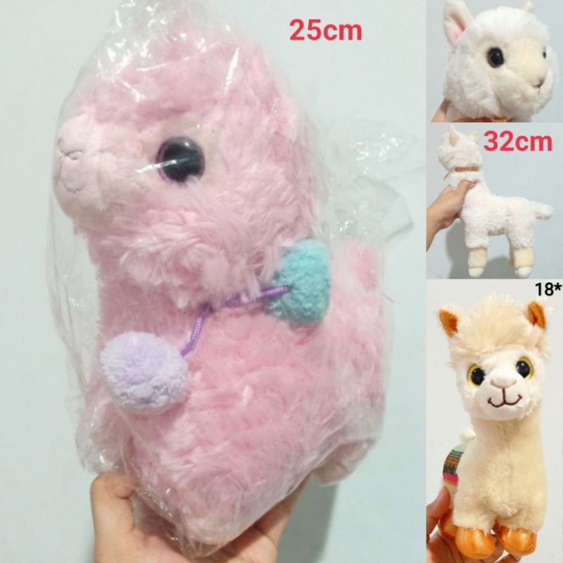 Jual Boneka alpaca ilama putih pink mipan zu zuzu wisuda lembut besar ...