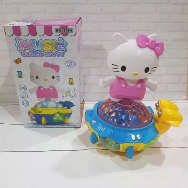 Jual Rocket Hello Kitty Light and Music Robot Hello Kitty Roket 1819 ...
