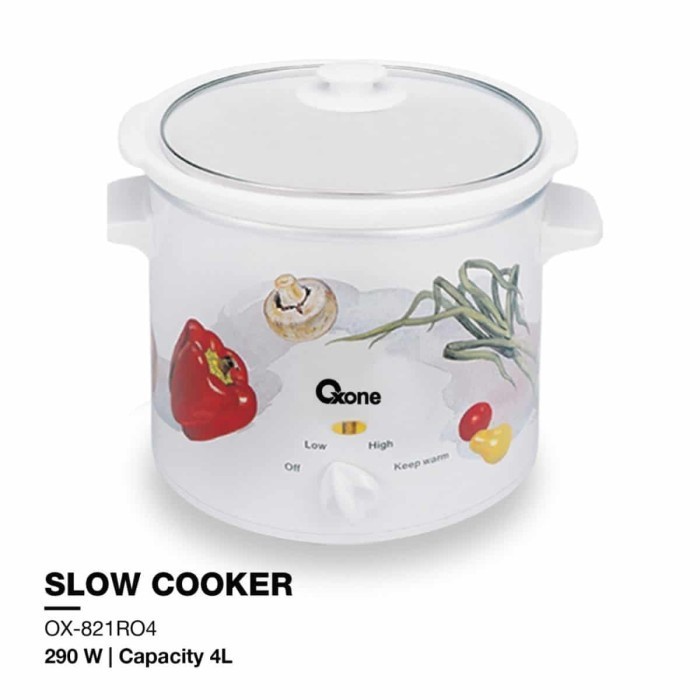Jual Original Panci Listrik / Slow Cooker Oxone OX-821R04 | Shopee ...