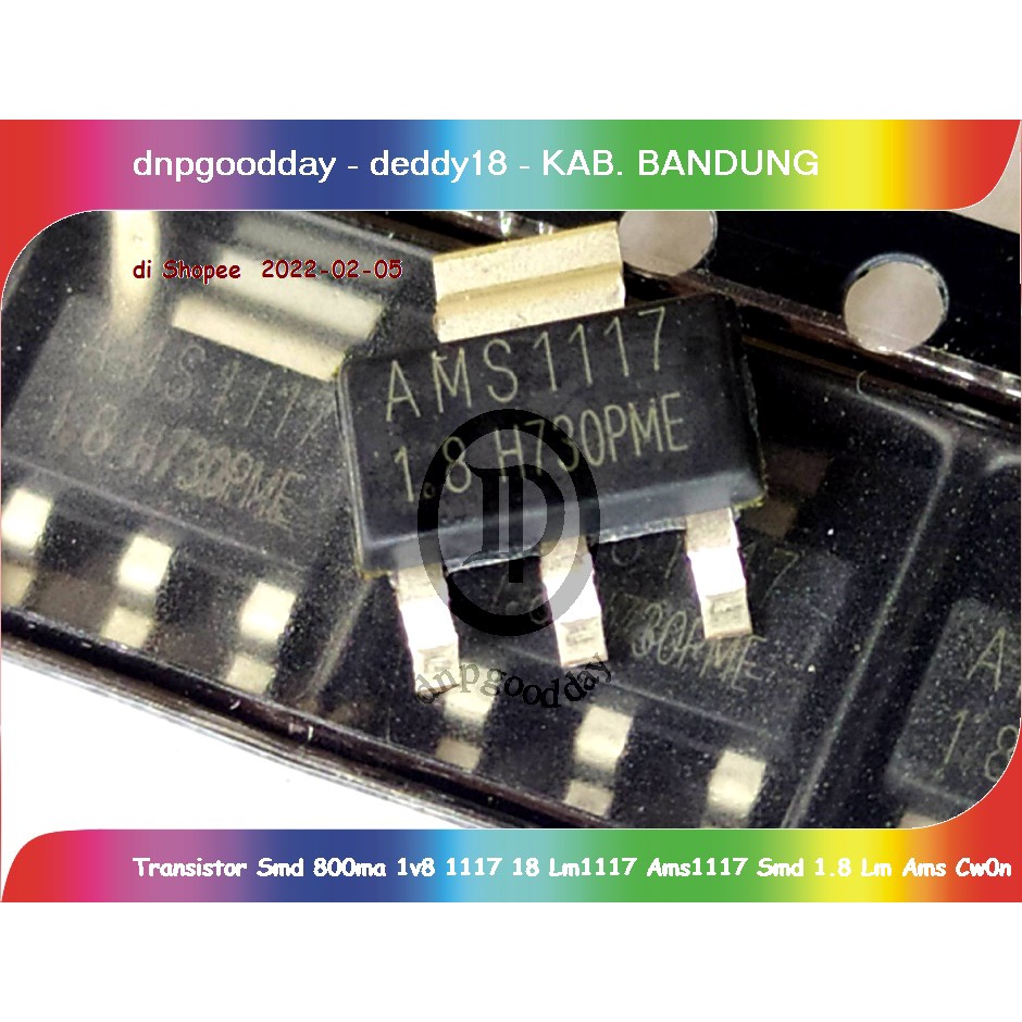 Jual Transistor Smd 800ma 1v8 1117 18 Lm1117 Ams1117 Smd 1.8 Lm Ams ...