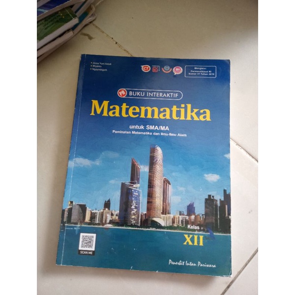Jual PR Buku interaktif matematika SMA/MA kelas XII Intan Pariwara | Shopee Indonesia