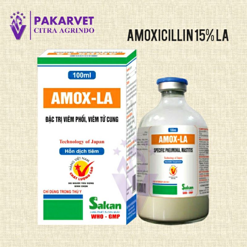 Jual SK AMOX LA SAKAN 100ml Seperti betamox, biomoxil, amoxykep untuk ...