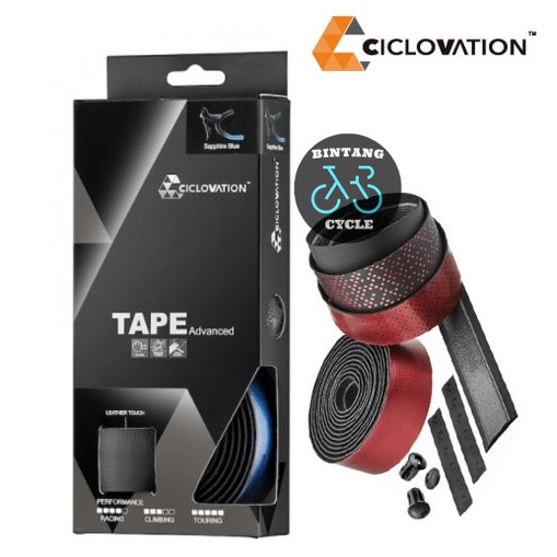 Jual CICLOVATION Advanced Bar Tape With Leather Touch SHINING METALLIC ...