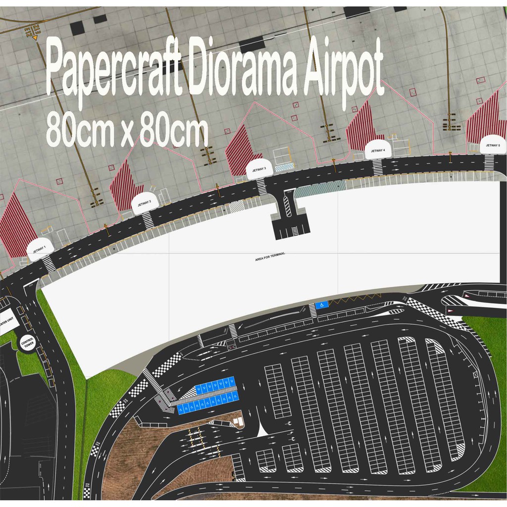 Jual Airport Ground Map Skala 1:400 Miniatur Pesawat | Shopee Indonesia