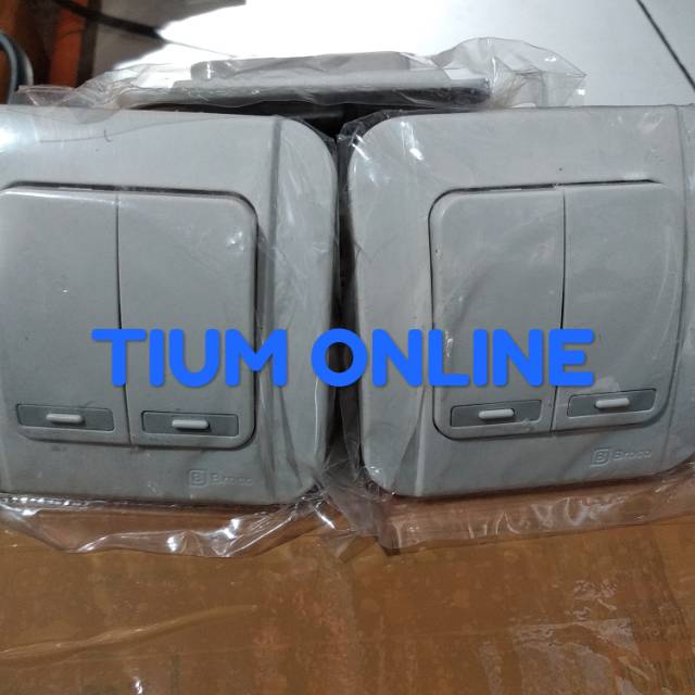 Jual Broco Galleo IB Saklar Double Switch G16255S | Shopee Indonesia