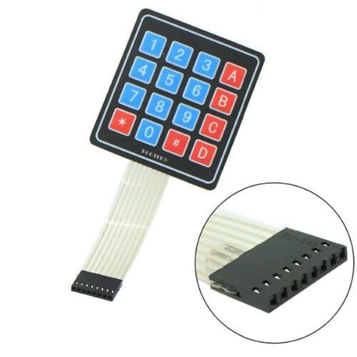 Jual Modul 16key Keypad Membran 4x4 Matrix Arduino input Key Pad 4 x 4 | Shopee Indonesia