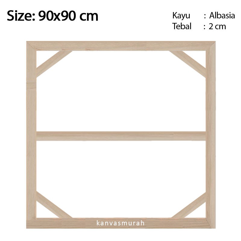 Jual Spanram 90x90 cm Span Ram Kayu Frame 90x90cm | Shopee Indonesia