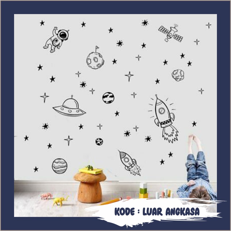 Jual Stiker Dinding Kamar Anak Luar Angkasa | Shopee Indonesia