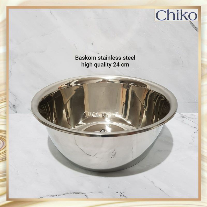 Jual Chiko Baskom Lubang Saringan Dan Baskom Polos Stainless Steel ...