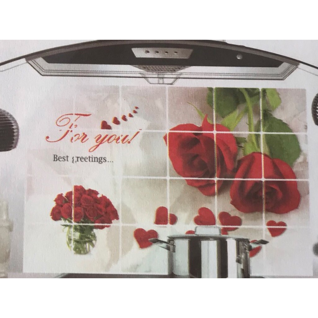 Jual AFL001 - AFL009 Aluminium Foil Lembaran - Sticker Dapur Anti Panas ...