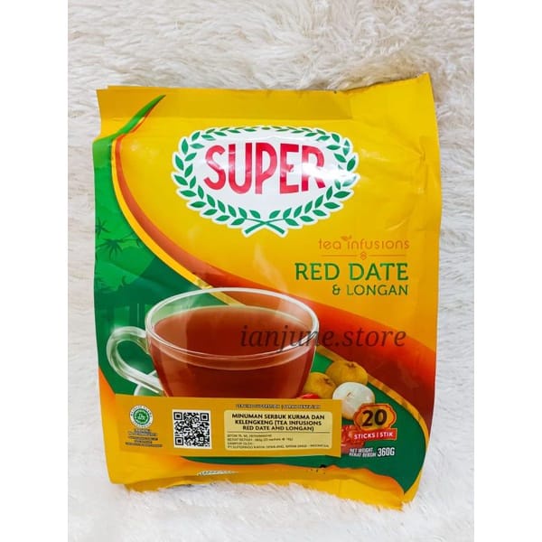 Jual Super Instant Red Date dan Longan Tea / Angco Teh isi 20 Sachet / Ang Co Teh / Red | Shopee ...