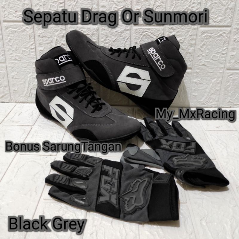 Jual Sepatu drag race sepatu touring FREE GLOVE keren new sepatu balap ...