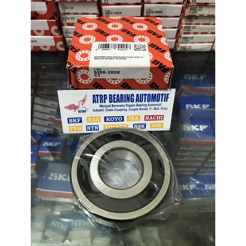 Jual BALL BEARING 6306 2RS C3 FAG ORIGINAL | Shopee Indonesia
