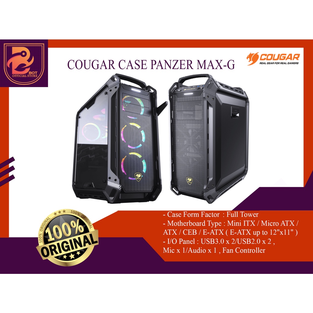 Jual Casing Cougar PANZER MAX-G Full Tower Original | Casing Komputer ...