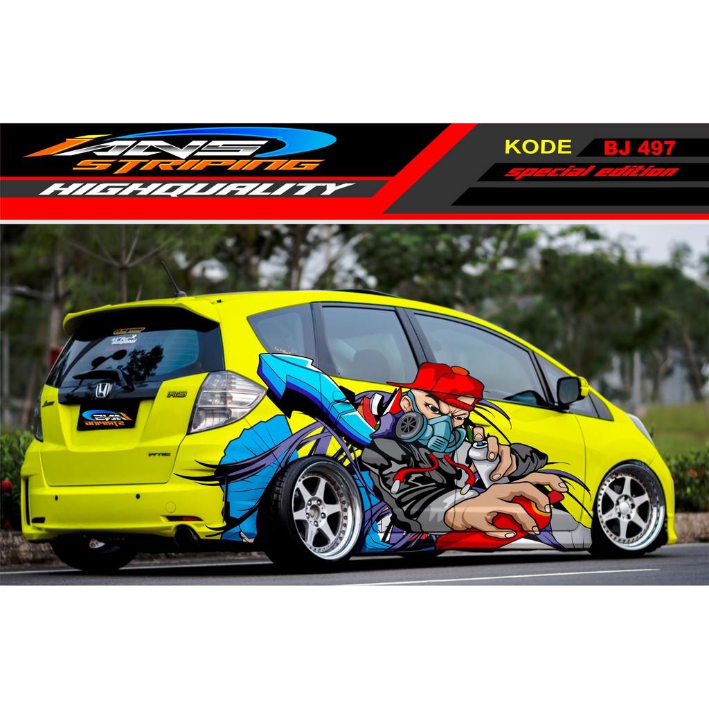 Jual STICKER VARIASI MOBIL HONDA BRIO AGYA JAZZ AVANZA YARIS / DECAL ...