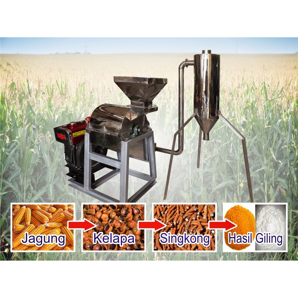 Jual Mesin Hammer Mill Penepung Jagung Cyclone / Mesin Penggilingan ...