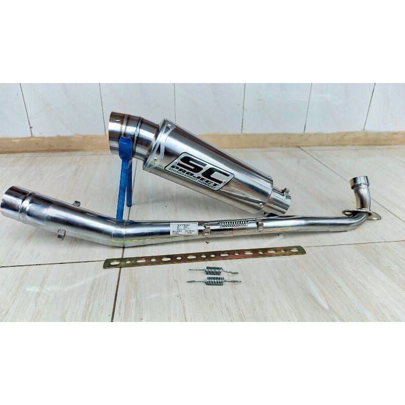 Jual knalpot Racing SC projects all bebek Supra karisma Blade Revo ...