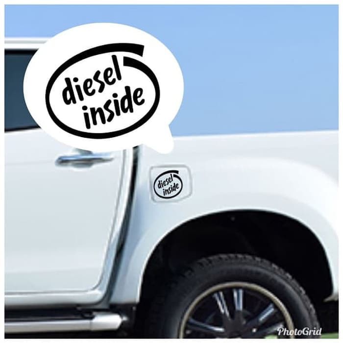 Jual Stiker Tutup Tangki Mobil Diesel Inside Parody Intel Inside ...