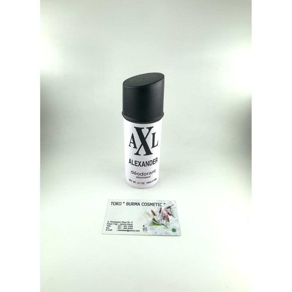 Jual AXL ALEXANDER DEODORANT SPRAY WHITE 150 ML | Shopee Indonesia
