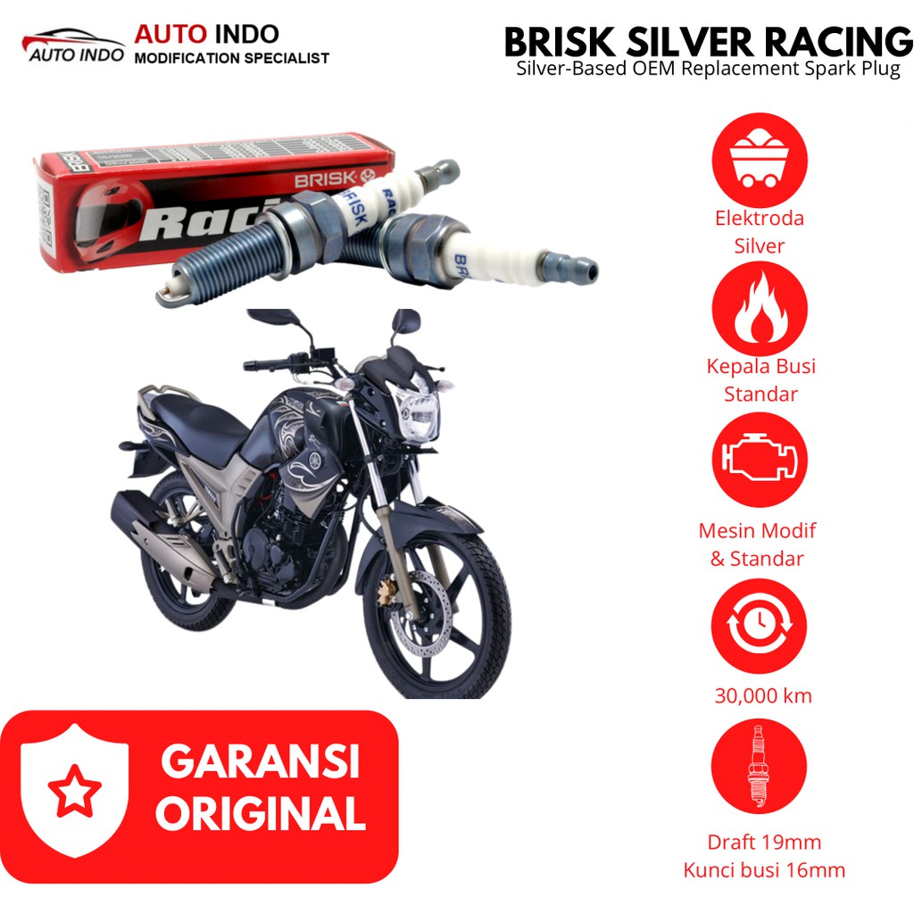 Jual Busi Motor Racing Yamaha Scorpio Z Busi Brisk Silver Racing B12S ...