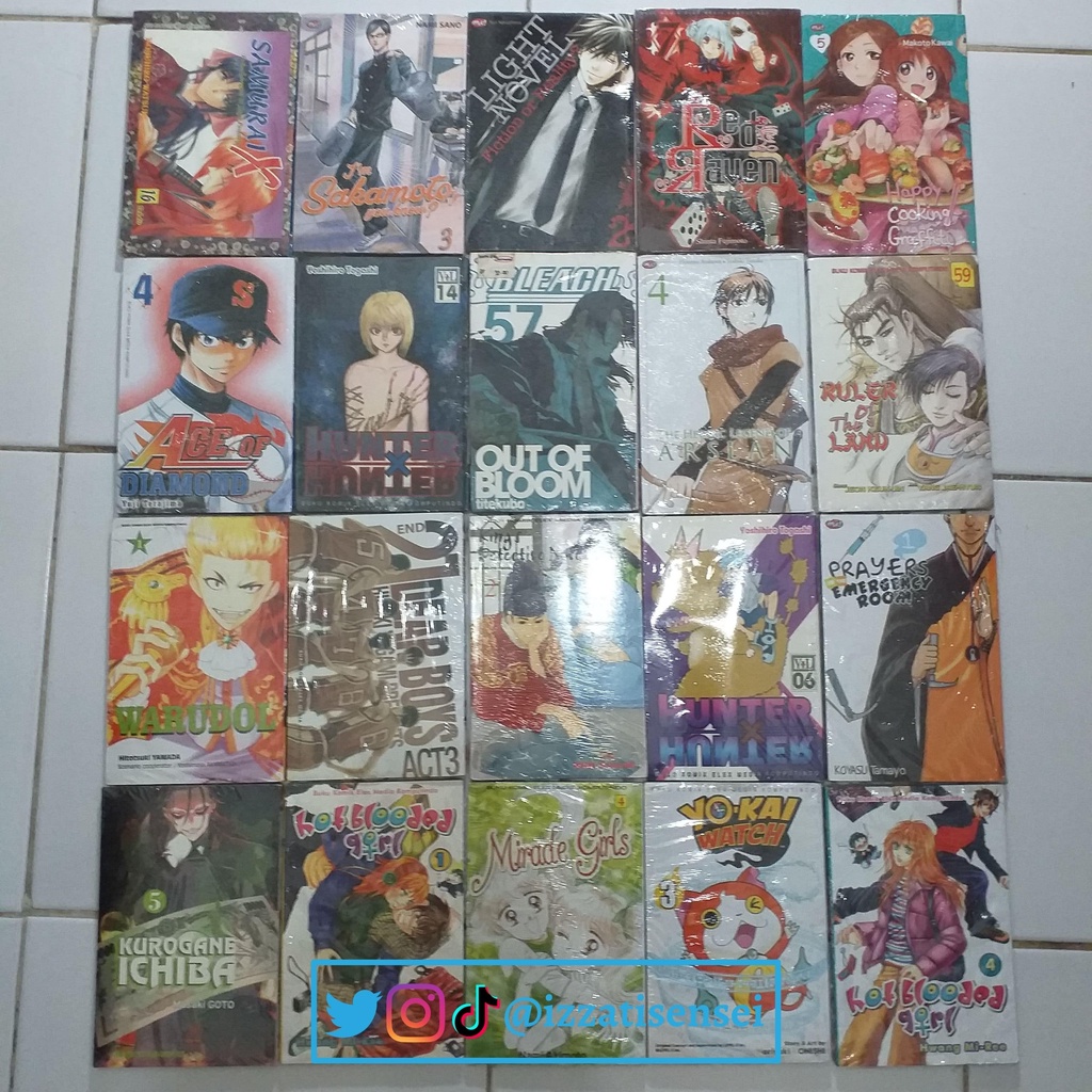 Jual Komik murah segel Hunter x samurai Red Raven im sakamoto the heroic legend of arslan light ...