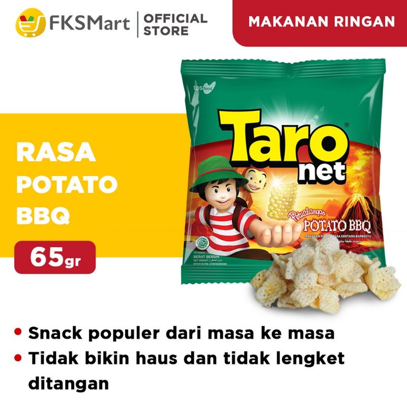 Jual Taro Net Snack Potato BBQ 65 gr | Shopee Indonesia