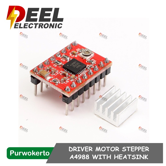 Jual DRIVER MOTOR STEPPER A4988 MOTOR REPRAP ARDUINO 3D PRINTER RASPBERRY | Shopee Indonesia