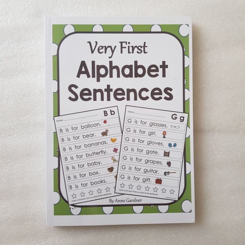 Jual Very first alphabeth sentences workbook | Shopee Indonesia
