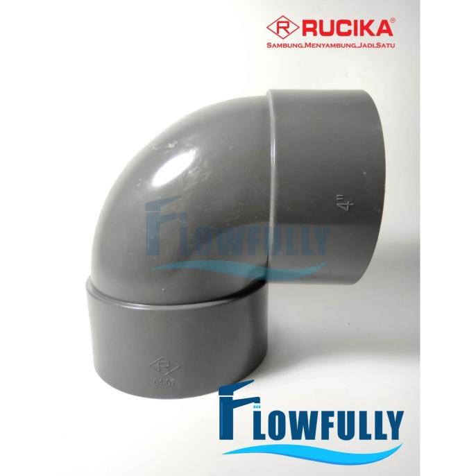 Jual :::::::] ELBOW D 4 inch RUCIKA KNEE KNIE DV 4" 90 PVC | Shopee Indonesia