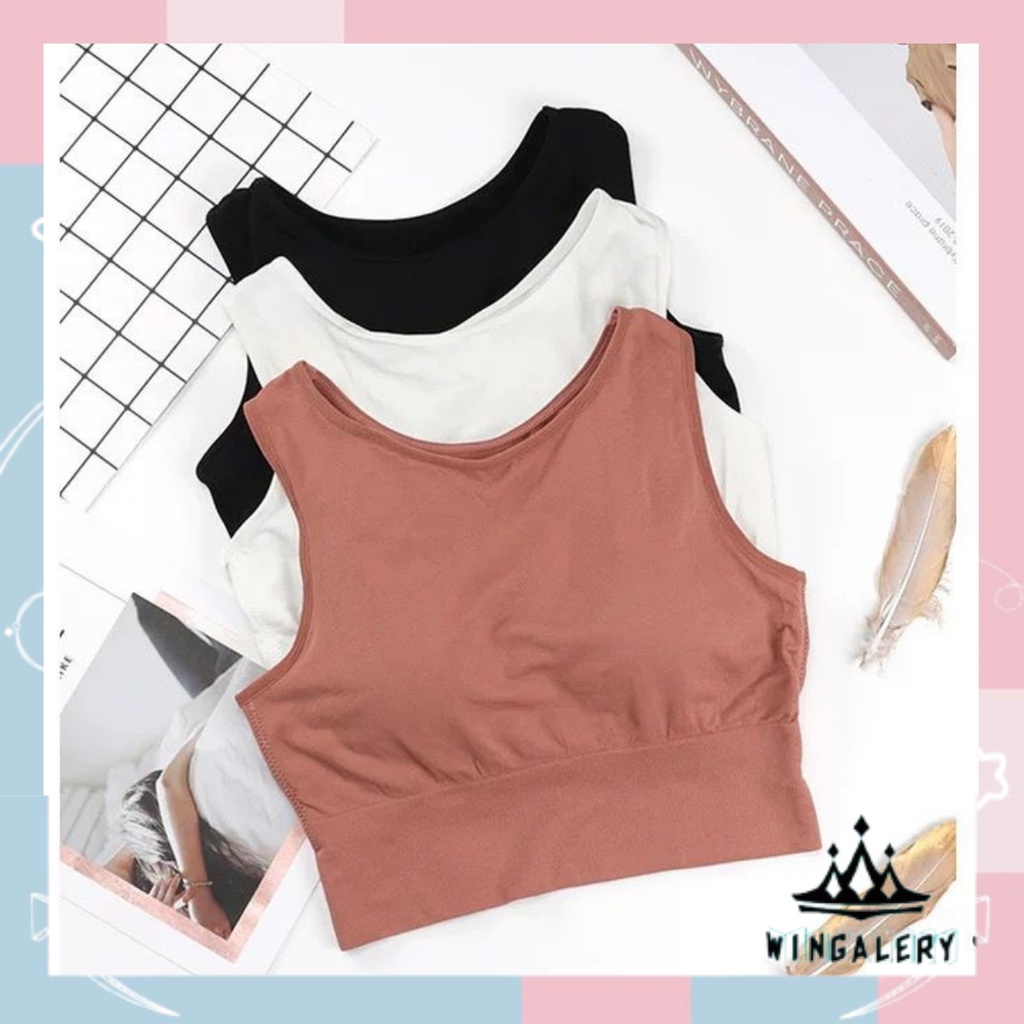 Jual WINGALERY Bra Sport Wanita Dengan Tali Strap Dan Bahan Tipis ...