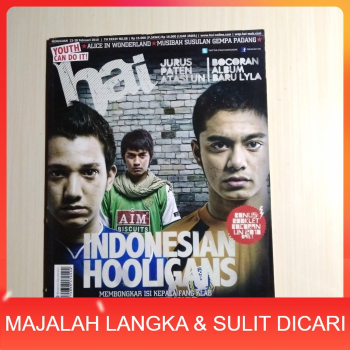 Jual Majalah HAI No.8 Feb 2010 INDONESIA HOOLIGANS Langka | Shopee ...