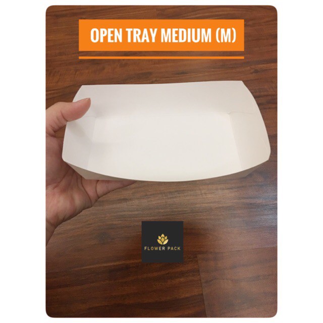 Jual Harga untuk 1 paket isi 100 pcs,Open Tray M / Paper Tray / Tray ...